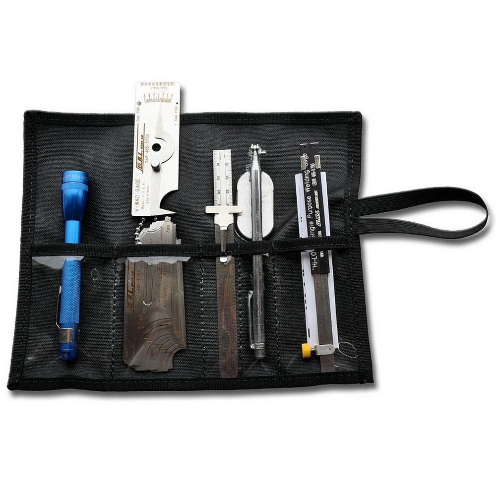 Visual Welding Inspection Tool Kit in Wraparound Pouch | Sourca