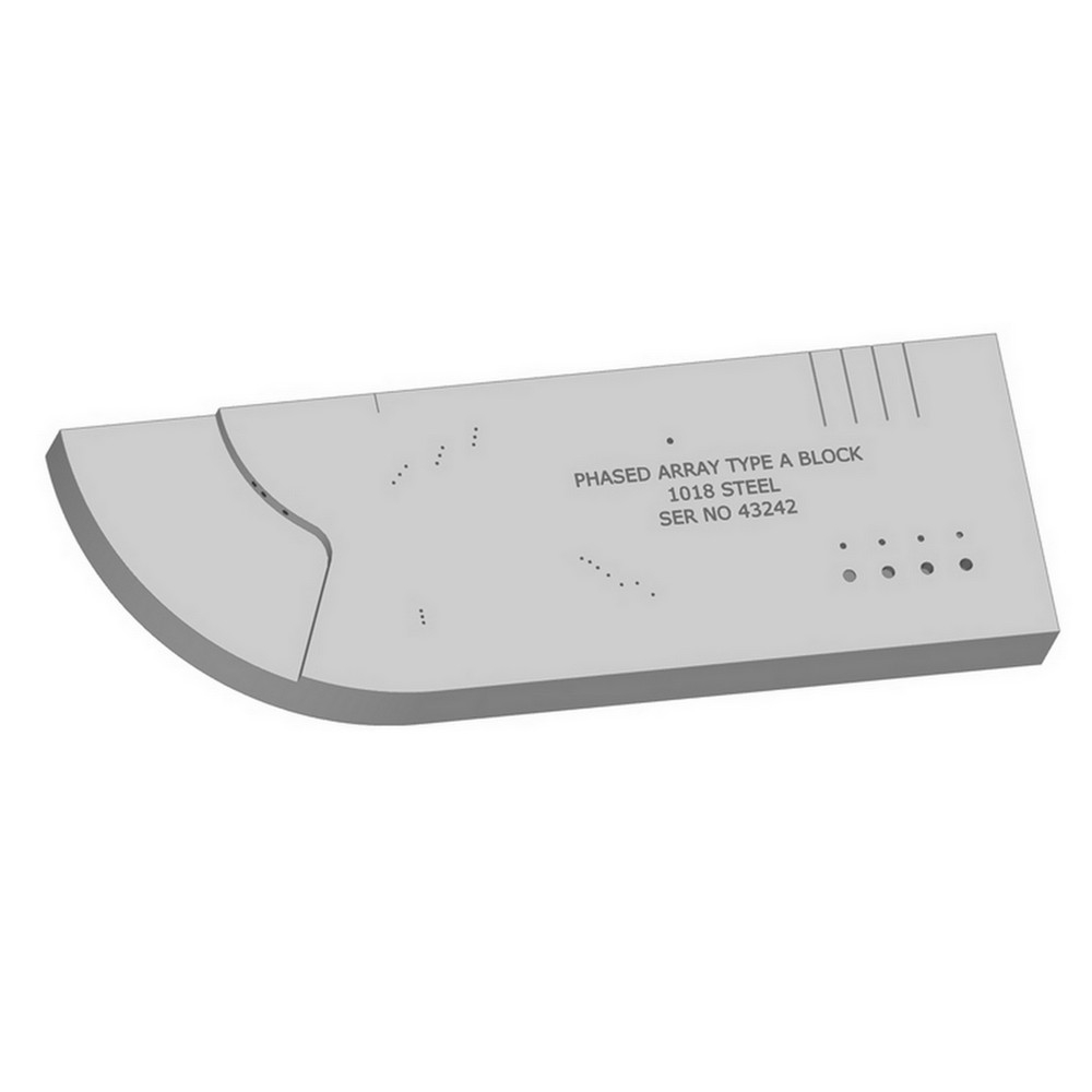 Phased Array "Type A" calibration wedge | Sourca